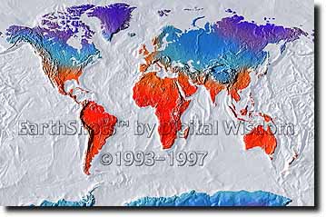 EarthShots - World Relief Maps in 250 Styles and Effects